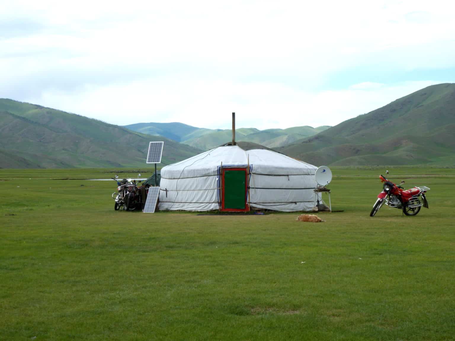 Jurte (mongolisch Ger) - Mongolei-Reise - Bilder von Jurten